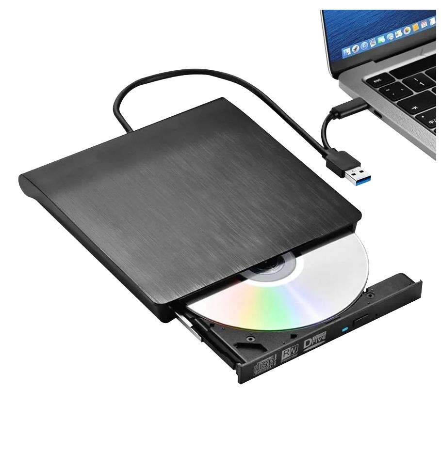 Внешний оптический привод дисковод для ноутбука компьютера CD-RW DVD-R ...