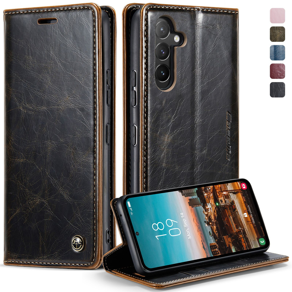 CaseMe Кожаный книжка чехол для Samsung Galaxy A54 5G / Самсунг A54 5G ...