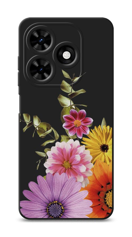 Матовый силиконовый чехол на Tecno Spark Go 2024 Spark 20c Текно Спарк Го 2024 Спарк 20c Живые