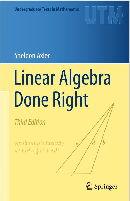 Linear Algebra Done Right (Sheldon Jay Axler) - купить с доставкой по ...