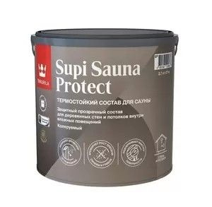Антисептик Tikkurila Supi Sauna Protect для бань и саун бесцветный 2,7 ...