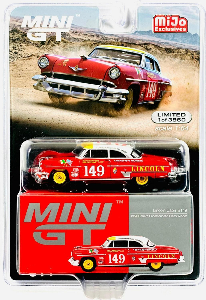 Модель коллекционная Mini GT LINCOLN CAPRI #149 1954 CARRERA ...
