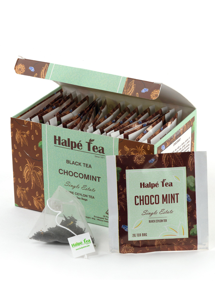 Чай черный Шоколад с мятой Chocomint (20 пирамидок) HALPE TEA - купить ...