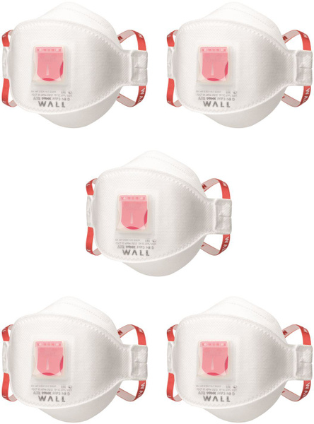 Wall Респиратор универсальный, FFP3, 5 шт. купить на OZON по низкой цене (320693144)