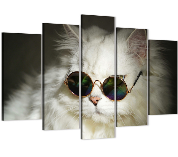 Модульная картина для интерьера на стену / Картина на холсте "Кот в ...