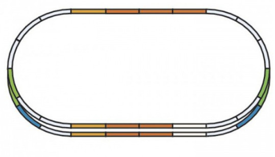 PIKO 55340 TRACK SET E Набор рельсовых дополнений без подложки - рельсы ...