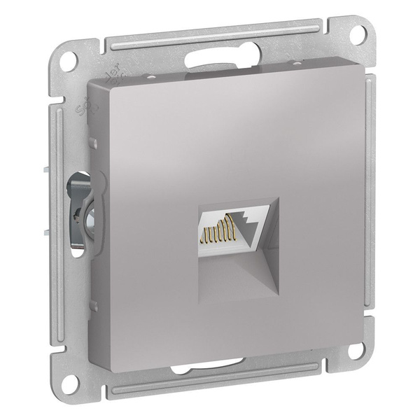 Systeme Electric AtlasDesign Алюминий Розетка компьютерная RJ45, механизм, ATN000383 купить на ...