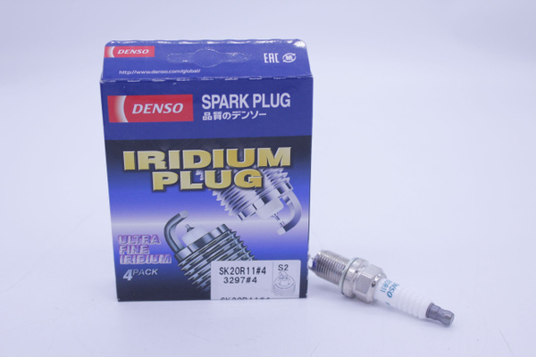 Комплект свечей зажигания иридий, 4 шт. DENSO SK20R11 (3297) - TOYOTA ...