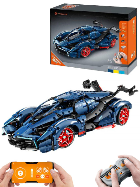 Конструктор Спорткар Lamborghini V12 Vision Gran Turismo на радиоуправлении, Техник с пультом ...