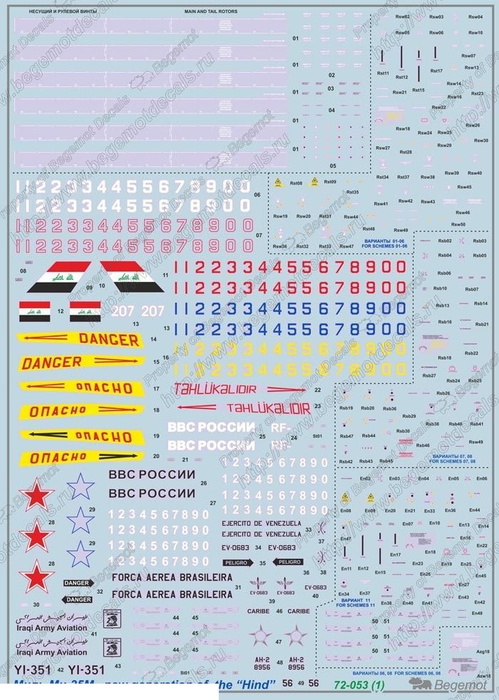 Декаль Begemot 72053 Миль Ми-35М - купить с доставкой по выгодным ценам ...