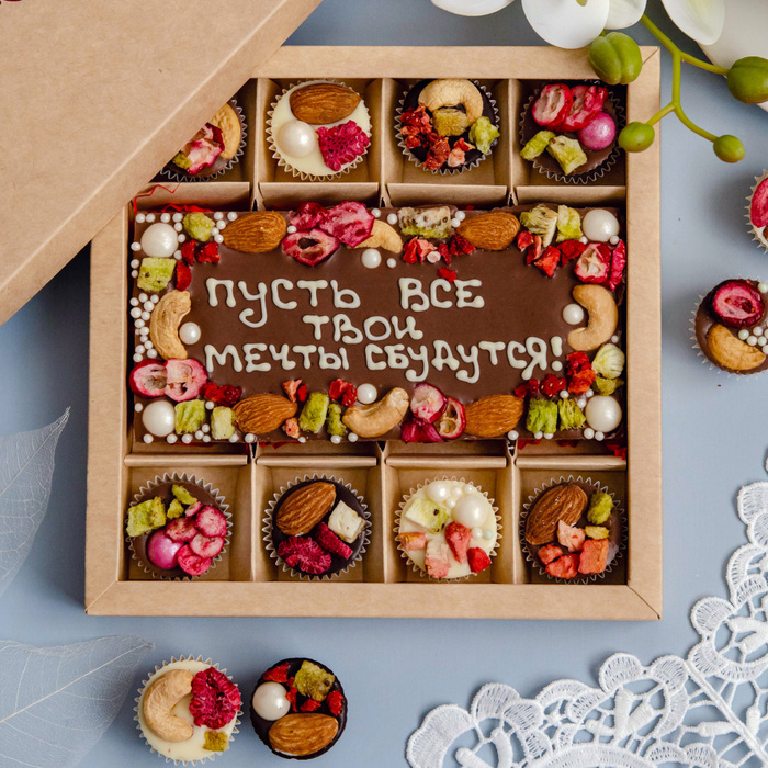 Конфеты и шоколад, подарок коллеге, подруге, друзьям в день рождения ...