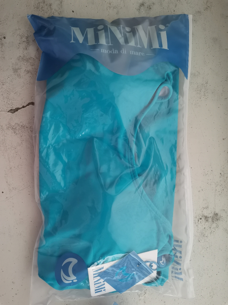 Купальник слитный Женский Minimi синий Пляжный, размер 65B Плавание Китай Однотонный купить c ...