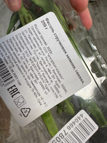 Фасоль стручковая зеленая, свежая, 250 г купить на OZON по низкой цене (771731250)