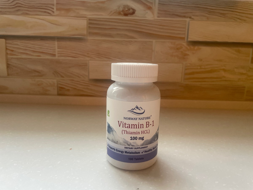 Norway Nature Vitamin B1 Thiamin HCL 100 mg (100 таб.)/ Витамин Б1 ...