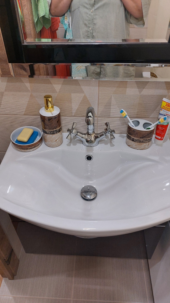 Стакан для зубной пасты и щёток Primanova D-19972 SOBRE, цвет белый, материал керамика, размер ...