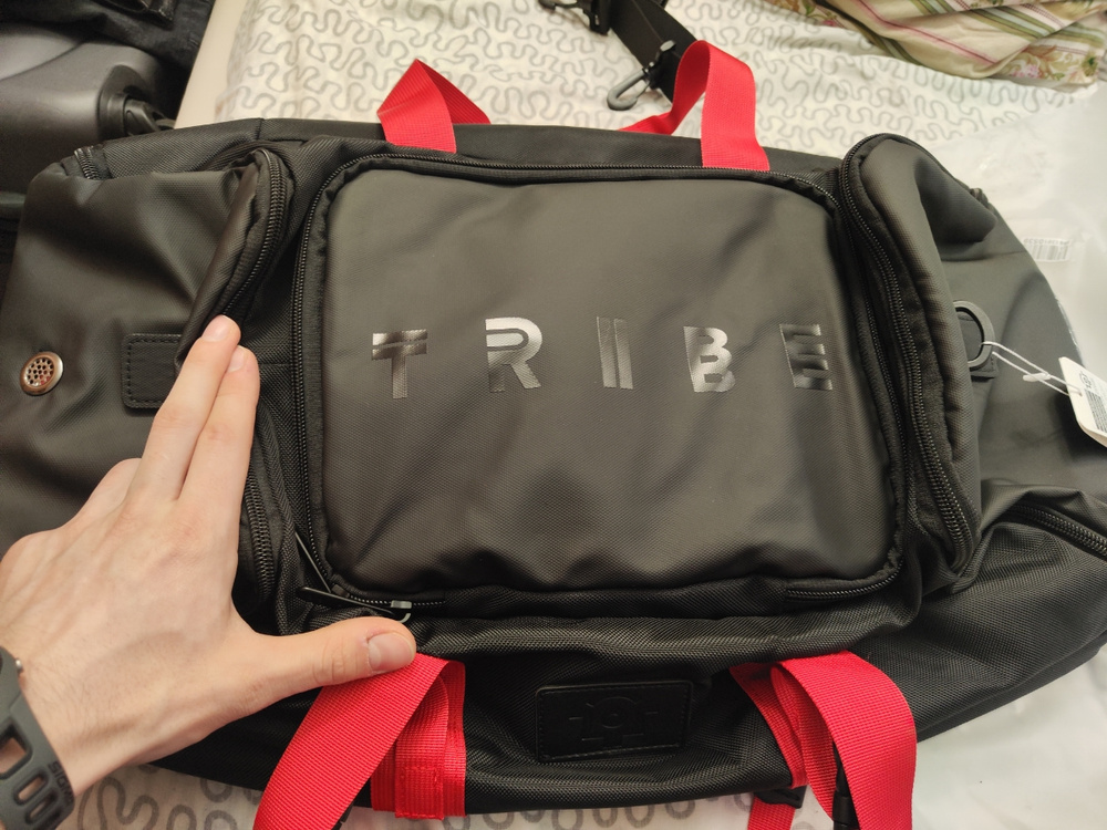 Сумка спортивная, сумка дорожная TRIBE GEAR Red (красные лямки) купить на OZON по низкой цене ...
