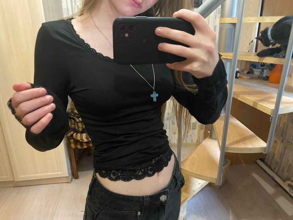 Кроп-топ Женский phumee розовый, размер 42 Политекс, Поролон Длинный Повседневный Кружево Китай ...