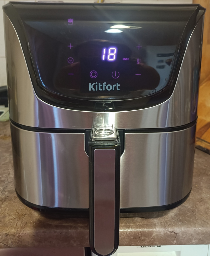 Kitfort Аэрогриль КТ-2232, серый металлик купить на OZON по низкой цене (464119976)