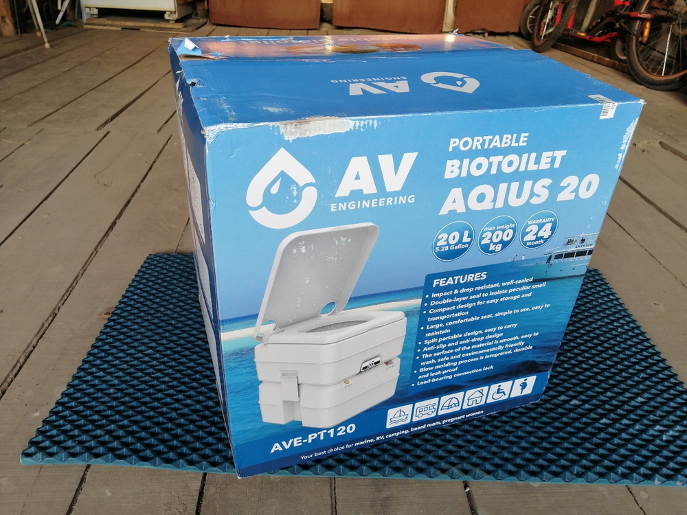 AV Engineering Биотуалет портативный для дома и дачи Aqius 20 (AVE ...