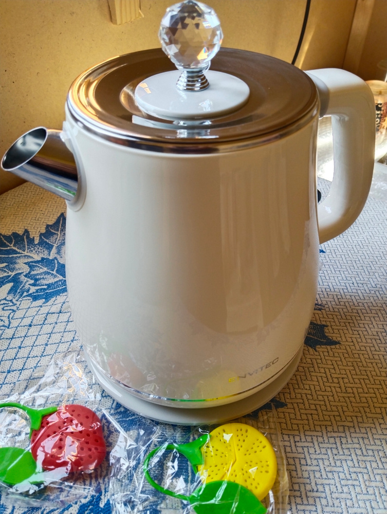 Купить электрический чайник Envitec Чайник электрический из нержавеющей стали 1 8 л Металл