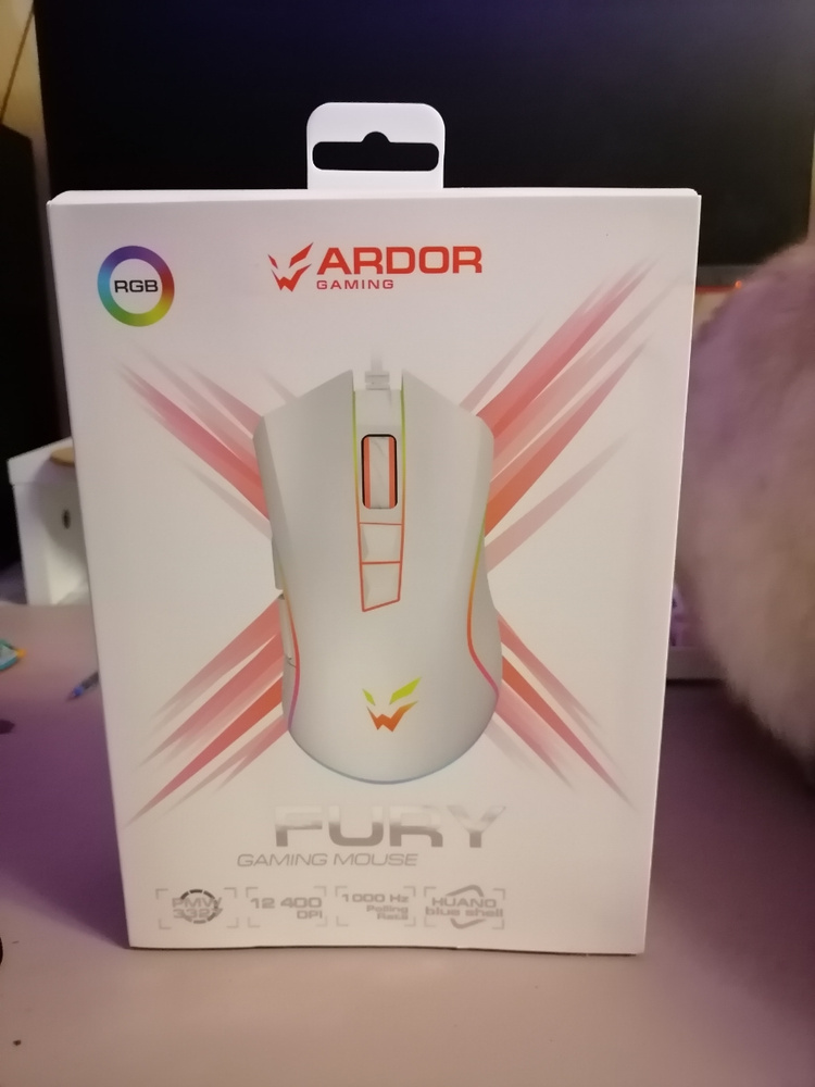 Игровая мышь проводная ARDOR GAMING ARD-FURY3327, белый - купить по ...