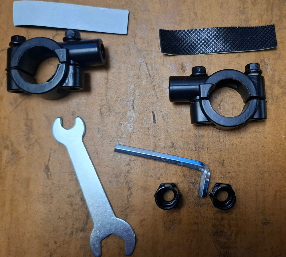 Велосипедное зеркало заднего вида (2 шт.), диаметр 14.6 см, поворот 360, крепление в руль купить ...