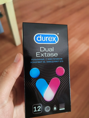 Презервативы Durex Dual Extase рельефные, с анестетиком 12 шт - купить ...