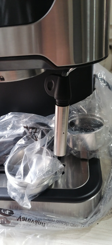 Кофемашина рожковая с капучинатором JVC JK-CF35, 20 Бар, резервуар 1,5 л, подогрев чашек, 950 Вт ...