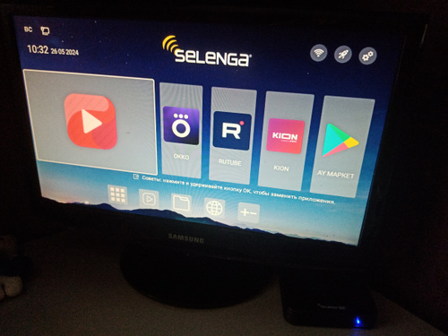 Медиаплеер Selenga СМАРТ ТВ – приставка 4K, Оптический аудио (Toslink), HDMI, RJ-45 Ethernet ...