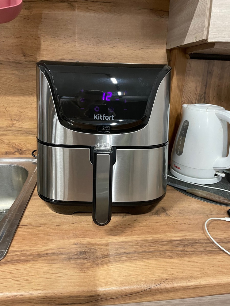 Kitfort Аэрогриль КТ-2232, серый металлик купить на OZON по низкой цене (464119976)