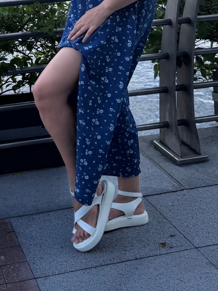 Босоножки Женский JOYCITY Платформа Экокожа, размер 36 Ремешок вокруг щиколотки, Открытый нос F ...