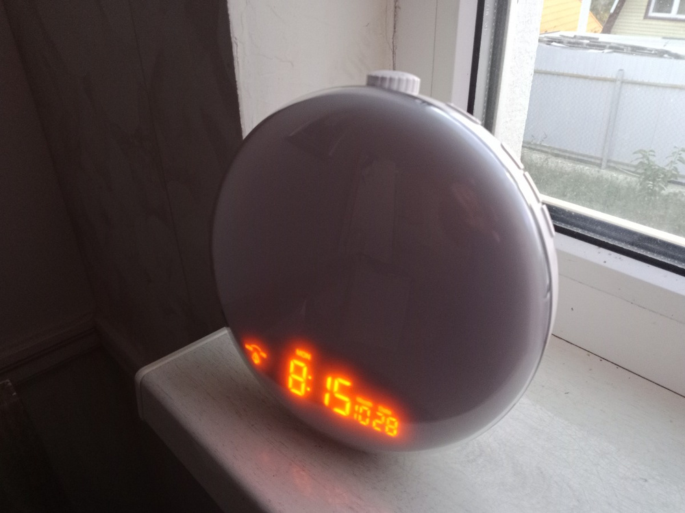 Световой Будильник электронный настольный Лампа Рассвет часы купить на OZON по низкой цене ...