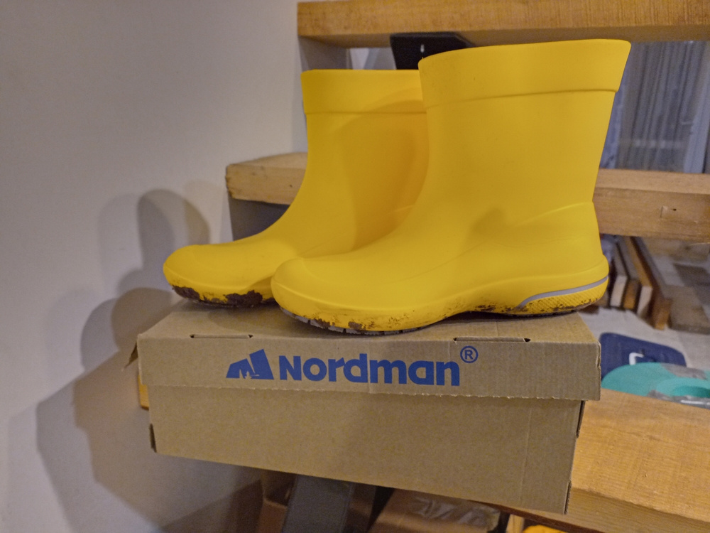 Сапоги резиновые Женский Nordman 5 коричневый EVA Россия Без застёжки Демисезон Рельефный ...