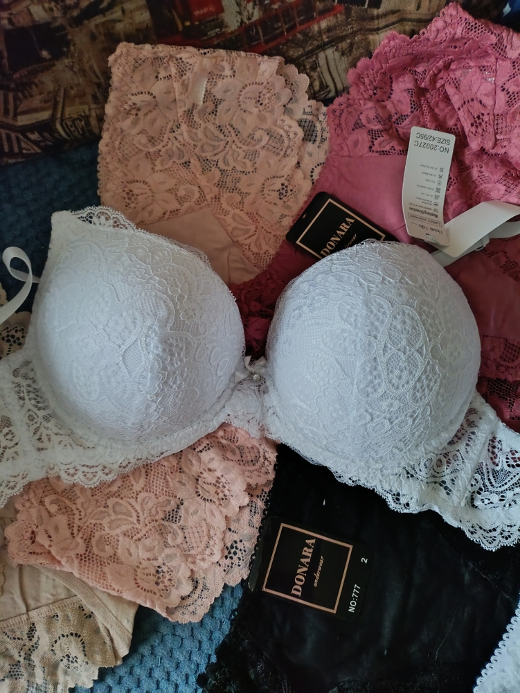 Бюстгальтер Женский DALSONG формованная чашка, размер 75B белый Полиэстер, Хлопок Повседневный ...