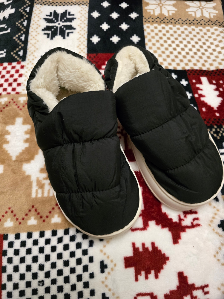 Тапочки Женский, Мужской MOOCIE, размер 36, 37 черный Зима купить c доставкой на OZON по низкой ...