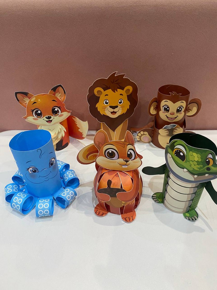 Аппликация для детей, 32 объемные поделки из бумаги, набор 4 книжки - вырезалки купить на OZON ...