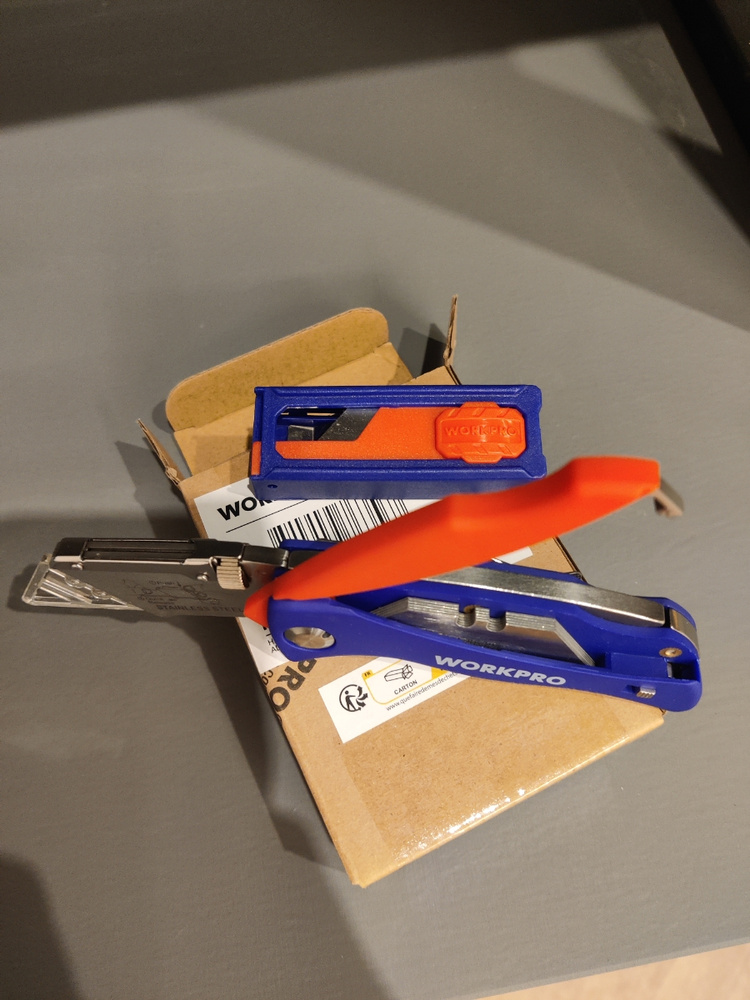 WORKPRO Многофункциональный нож с деревянной ручкой и 10 быстросменными лезвиями купить на OZON ...