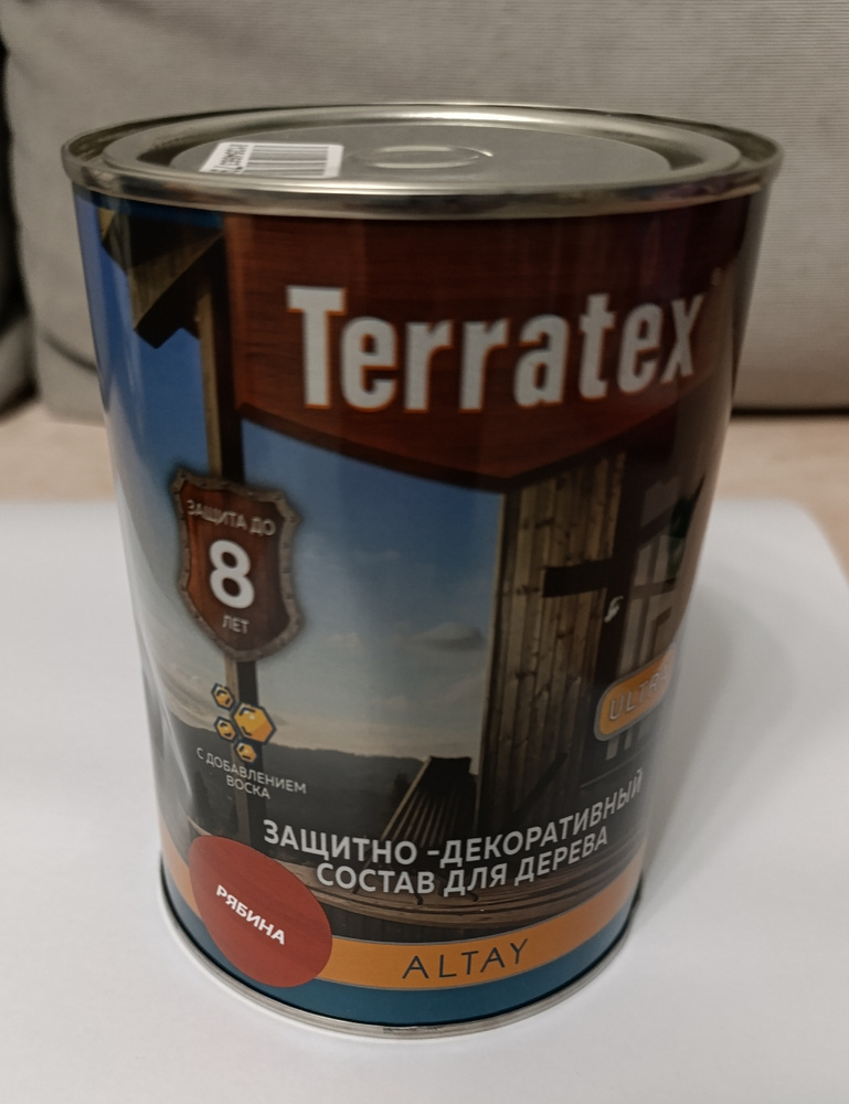 Деревозащитный декоративный состав Terratex ALTAY ULTRA Красное дерево ...