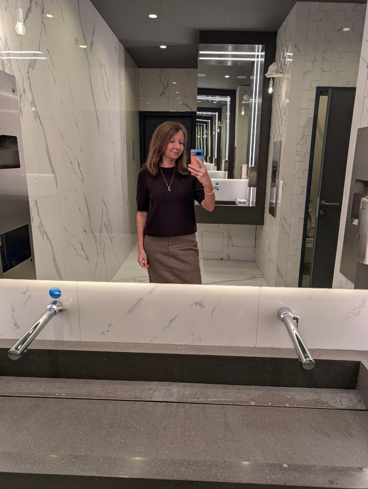 Джемпер Женский O'STIN шоколадный Трикотаж, размер 44 Без застежки прямой Длинный Китай купить c ...