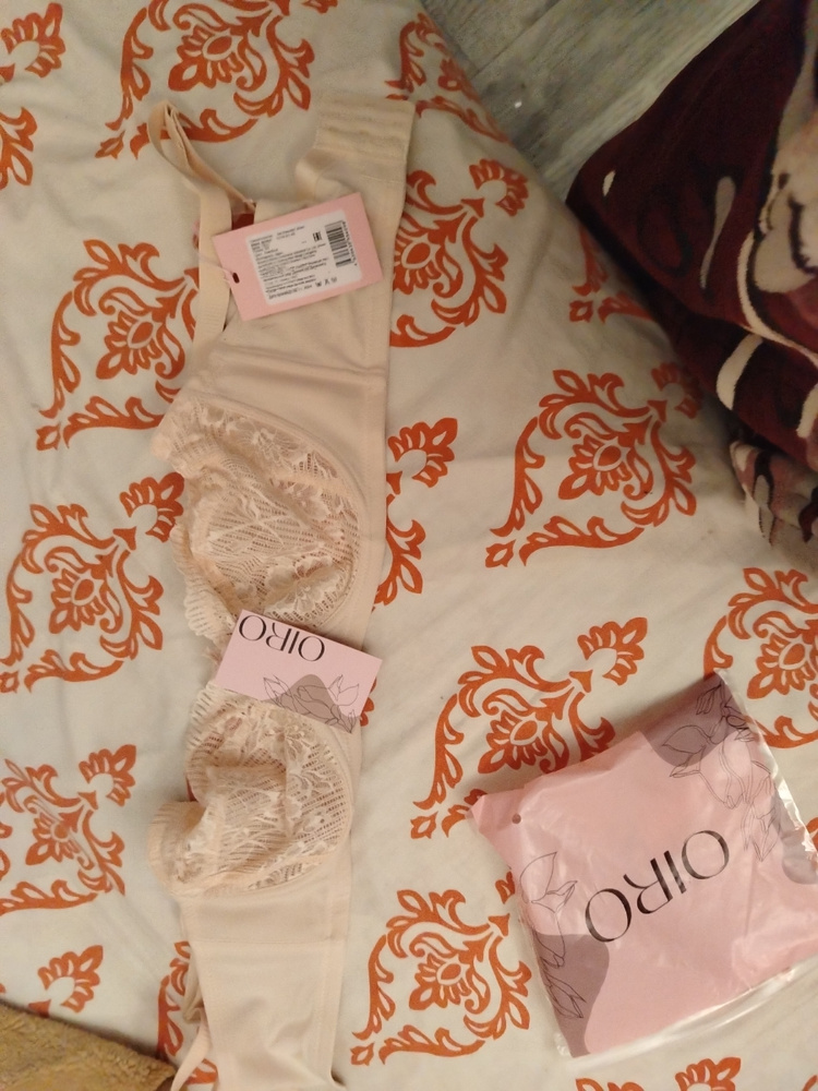 Бюстгальтер Женский OIRO на косточках, с мягкой чашкой, размер 85D изумрудный меланж Полиамид ...