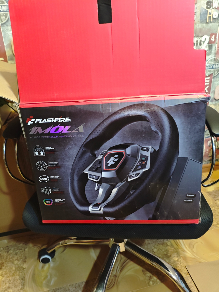 Игровой руль FLASHFIRE IMOLA F107 Force Feedback 900 купить на OZON по низкой цене (1432963037)
