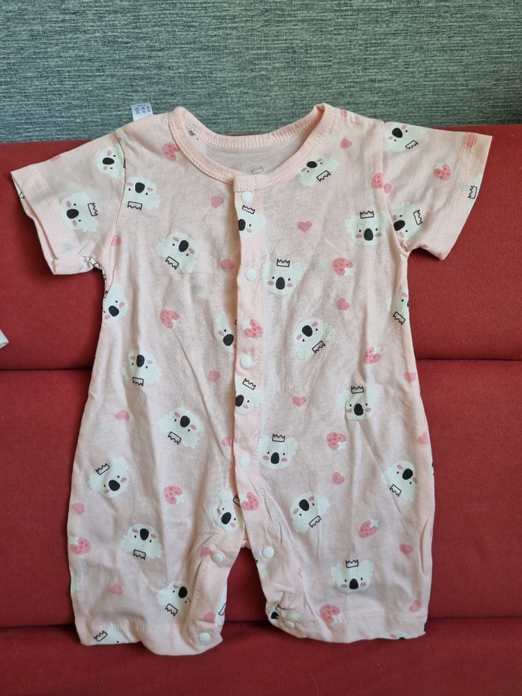 Кардиган для малышей Девочки, Мальчики BCATON, размер 66 Хлопок Анималистический средне-серый ...