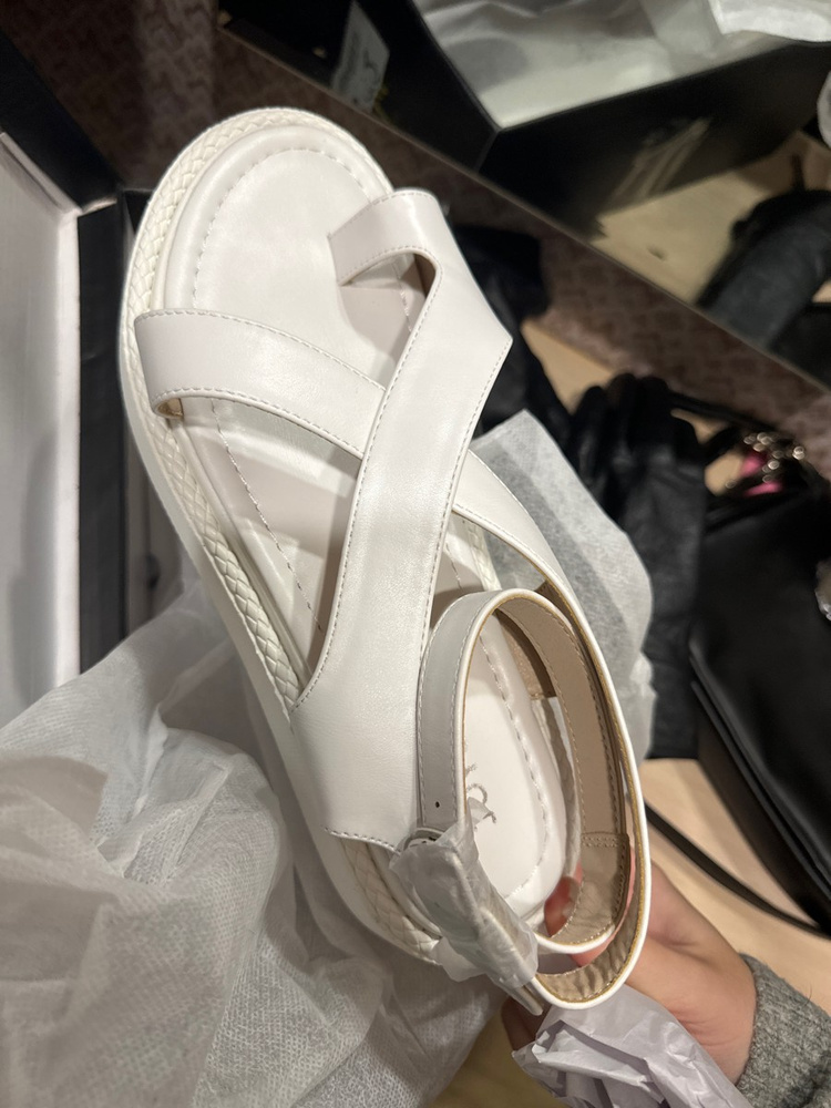 Босоножки Женский JOYCITY Платформа Экокожа, размер 36 Ремешок вокруг щиколотки, Открытый нос F ...