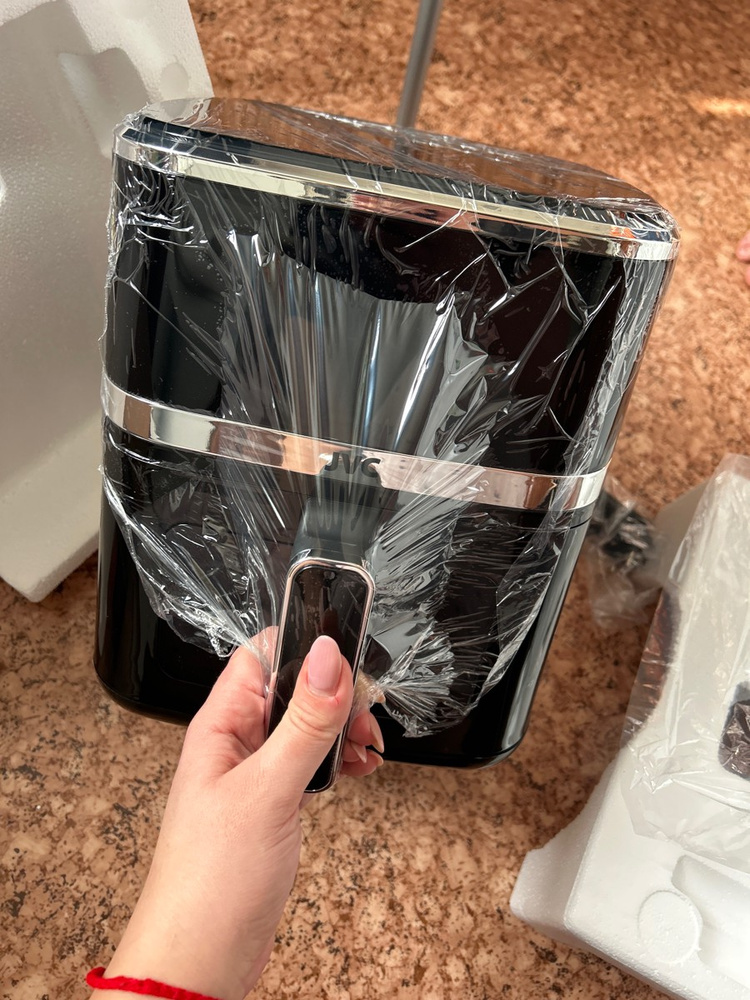 Аэрогриль JVC 5,5 литров с ЦВЕТНЫМ дисплеем JK-MB043, 7 автопрограмм, таймер 60 минут, подсветка ...