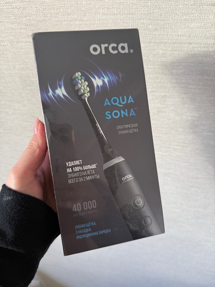 Набор: зубная щетка AquaSona черная и ирригатор AquaPick черный купить на OZON по низкой цене ...