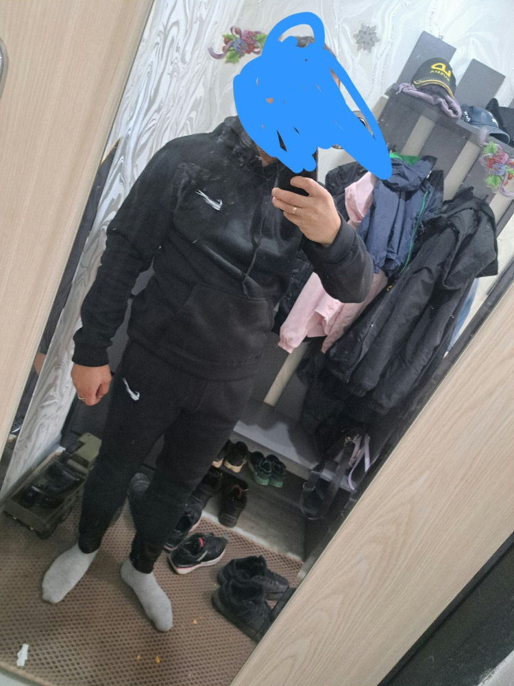 Костюм спортивный Мужской Feabrate Спортивный черный, размер 42 Хлопок Деграде Китай Зима купить ...