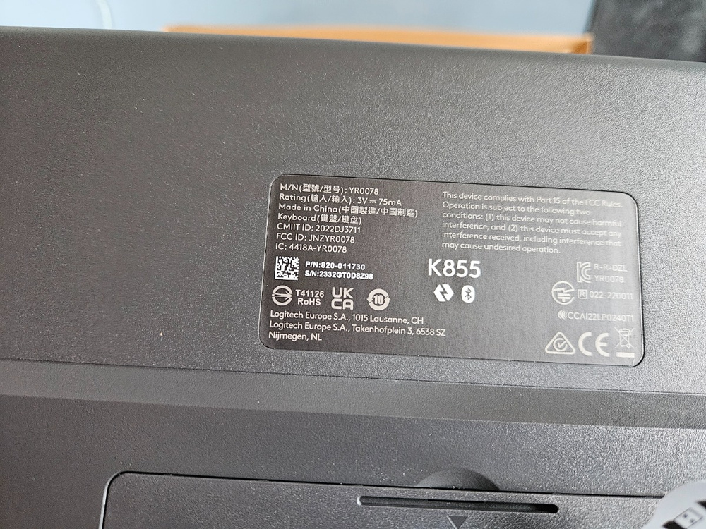 Logitech MK855 Белая русская клавишная шапка Bluetooth Комплект игровой офисной клавиатуры и ...