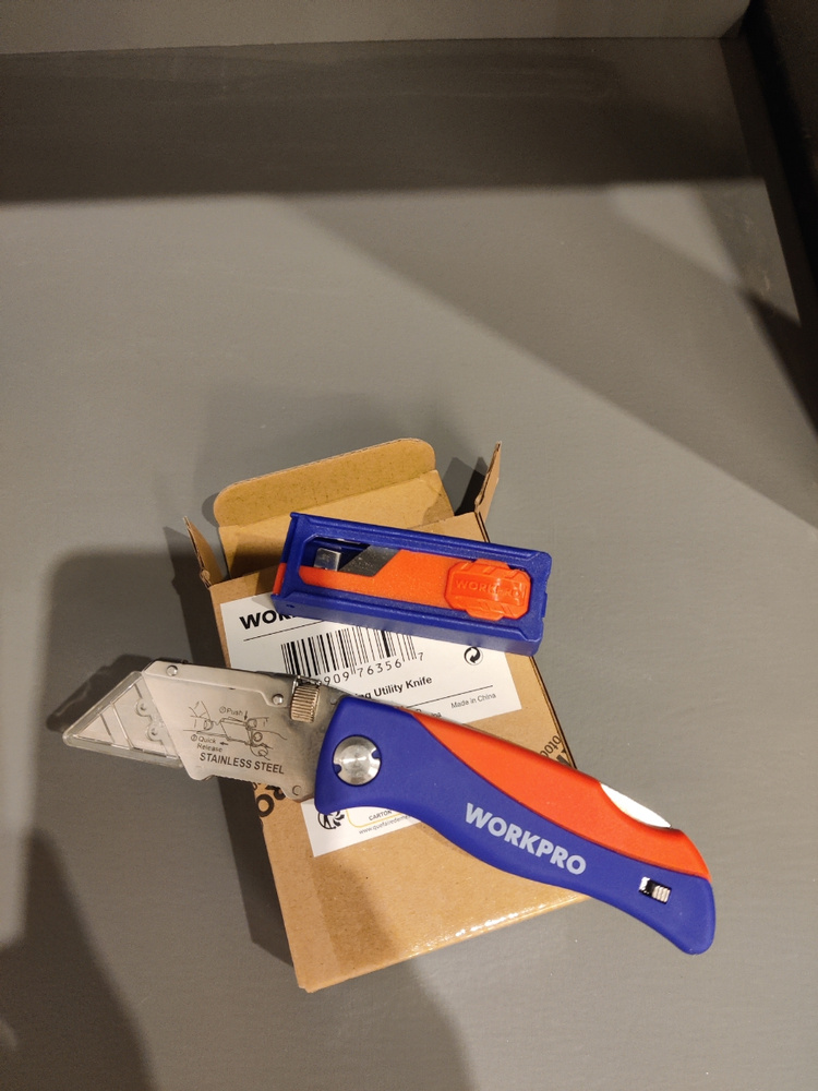 WORKPRO Многофункциональный нож с деревянной ручкой и 10 быстросменными лезвиями купить на OZON ...