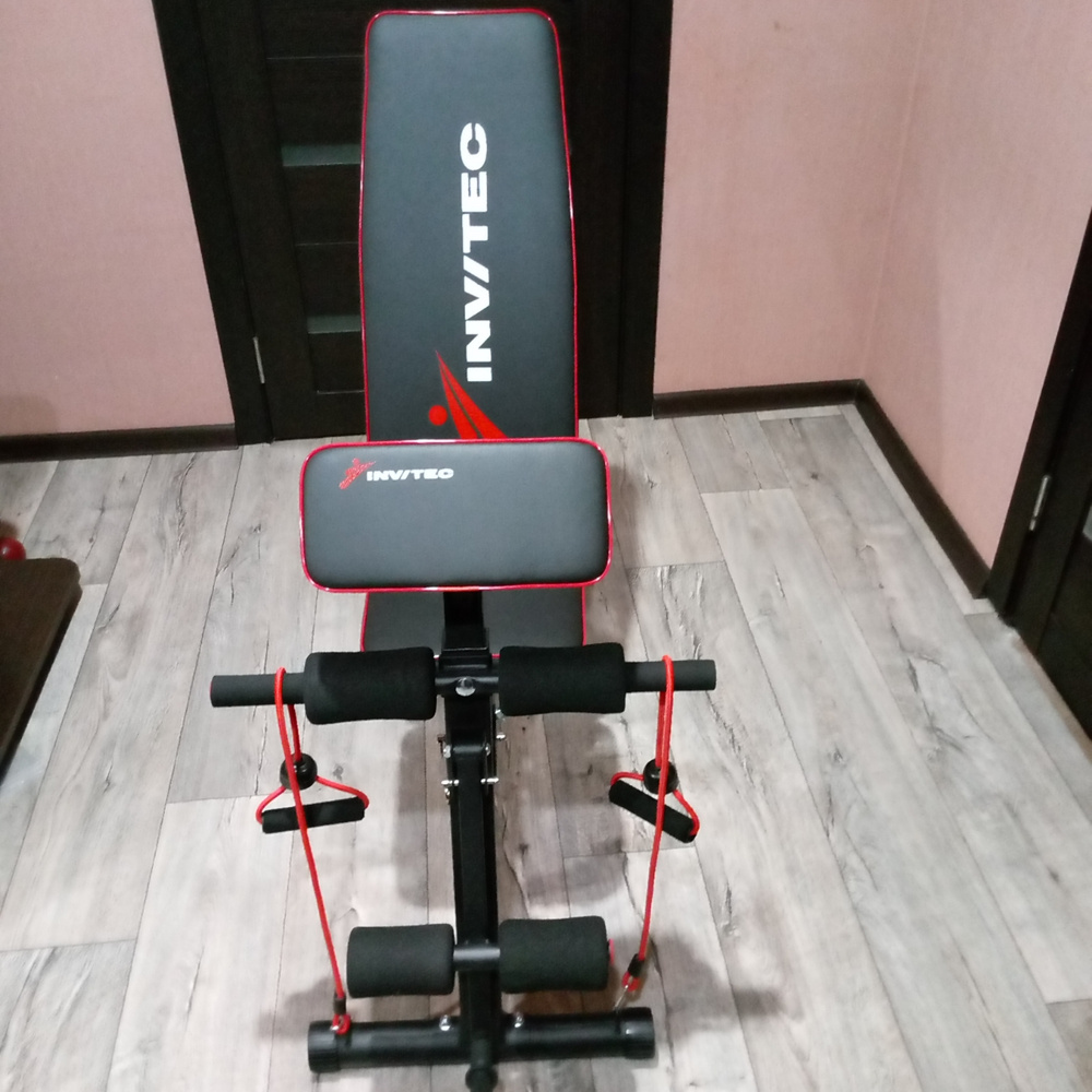 Скамья для жима и пресса спортивная складная с партой скотта INVITEC FS ...