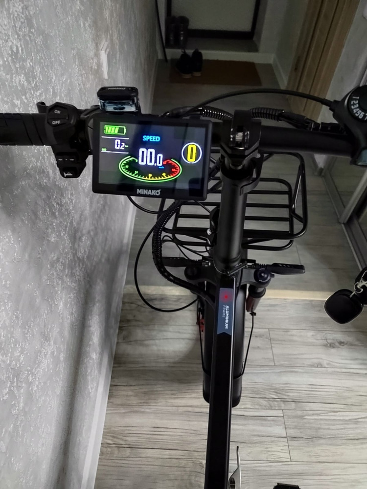 Электровелосипед для взрослых (фэтбайк), MINAKO F11 Lite 2025 Черный купить на OZON по низкой ...